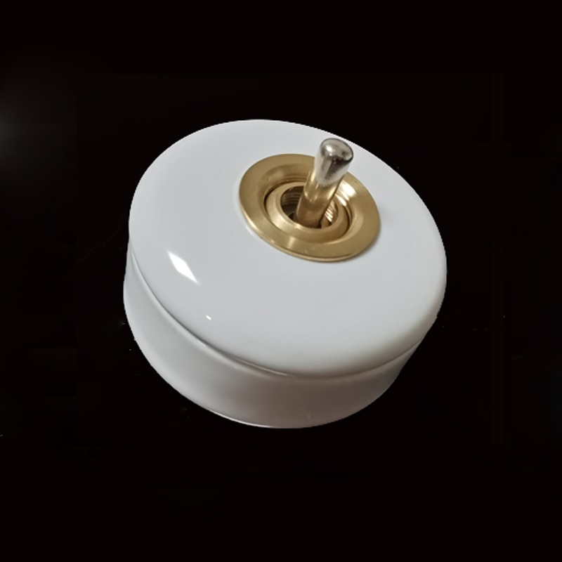 Home Improvement Retro Ceramic Switch Round Wall L... – Grandado