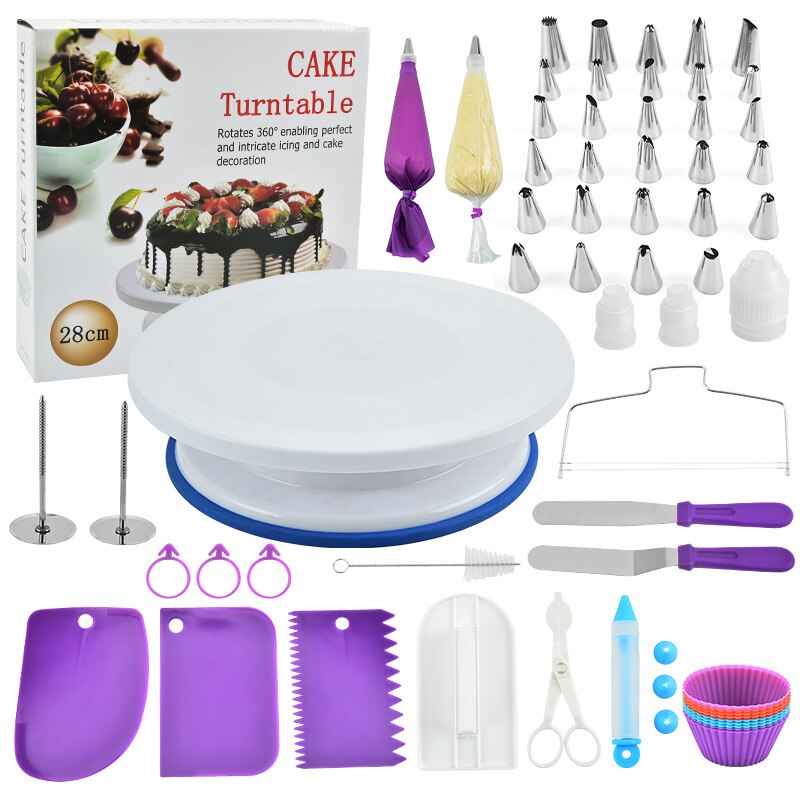 Cake Turntable Set Baking Supplies Tools Pastry Ba... – Grandado
