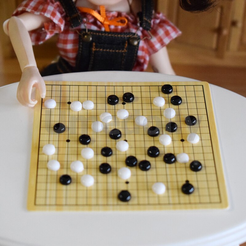 1 Set 1/6 Scale Dollhouse Miniature Go Chess Blyth... – Grandado