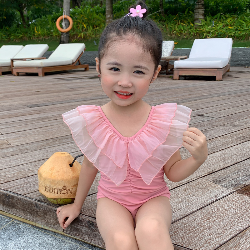 Toddler Girl Swimwear Korean Girls One Piece Swims... – Vicedeal