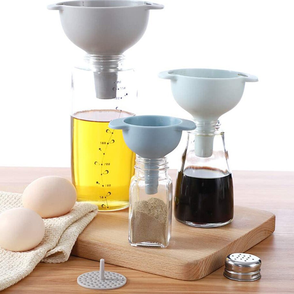 4 in 1 Plastic Funnels Set Removable Oil Strainer ... – Vicedeal