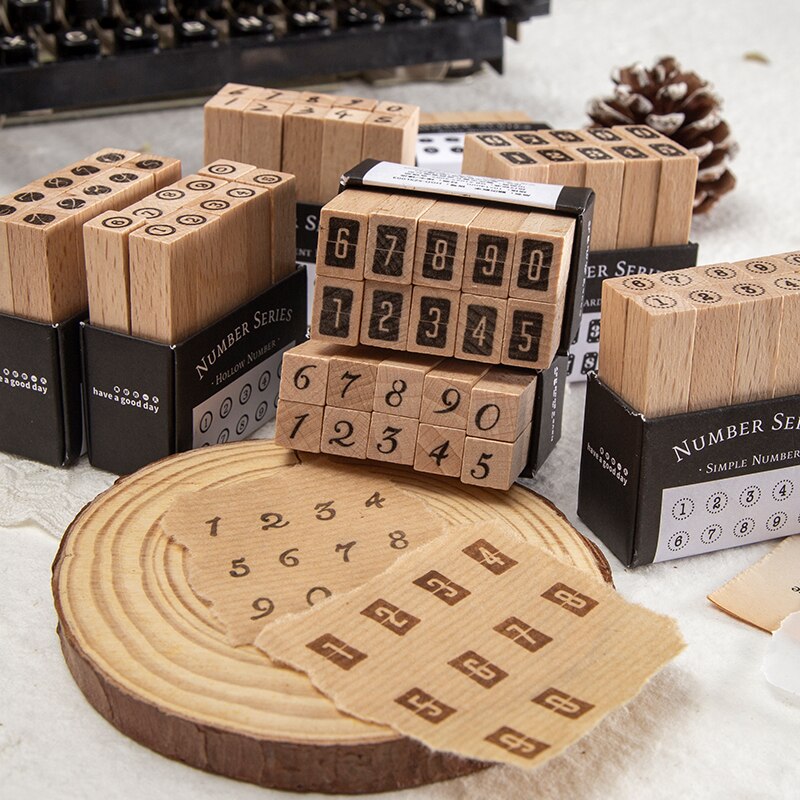 Vintage Digitale Set Nummer Collection Stamp Diy H... – Vicedeal