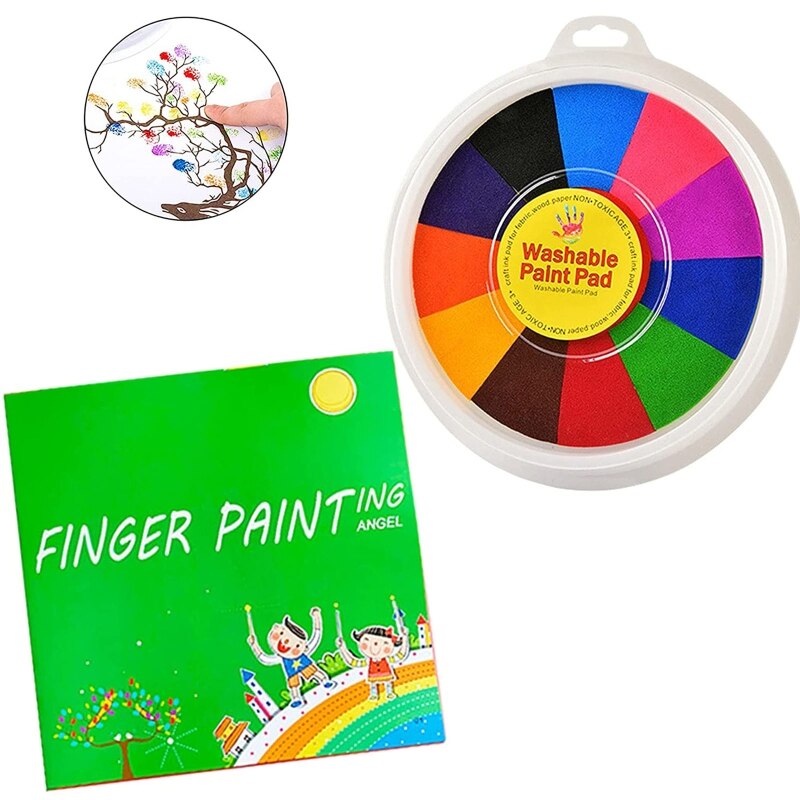 Finger Painting Kit with Painting Book, Non Toxic ... – Vicedeal