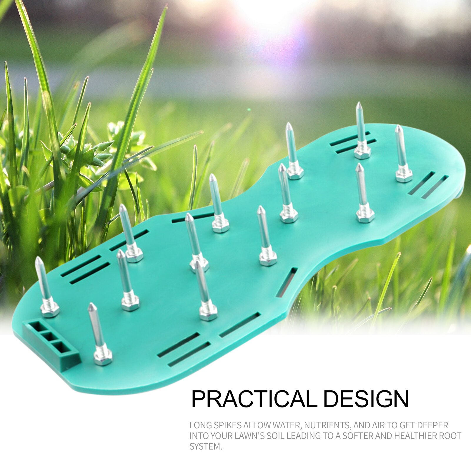 Lawn Aerator Shoes Grass Soil Spiked Gardening Wal... – Grandado