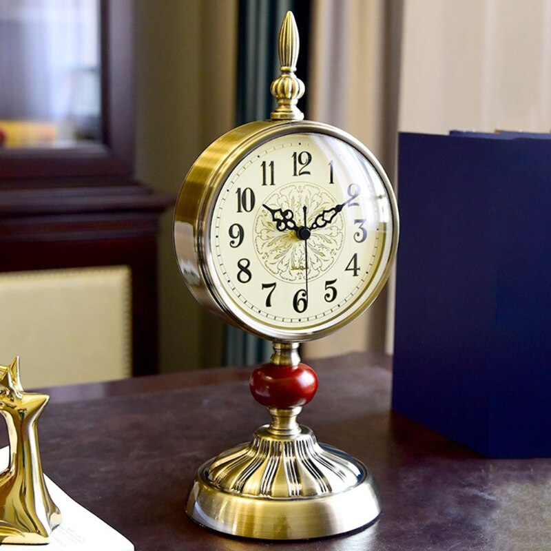 Vintage Archaistic Retro Table Clock Decor Europea... – Vicedeal