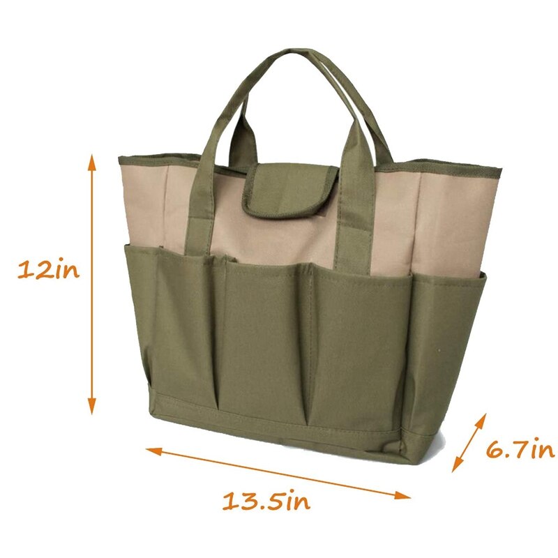 Garden Tote Bag Garden Tool Organizer With 8 Roomy... – Grandado