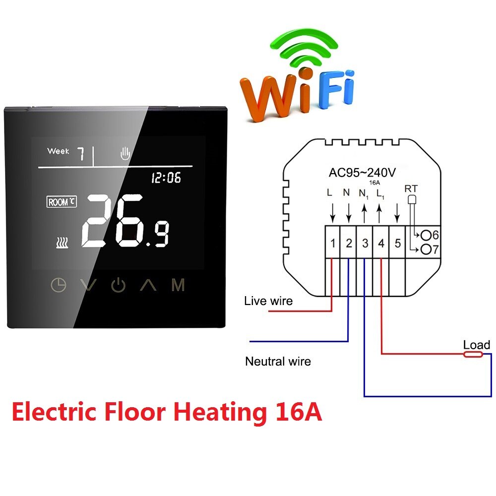 MINCO – Thermostat WiFi WiFi intelligent Tuya HEAT... – Grandado