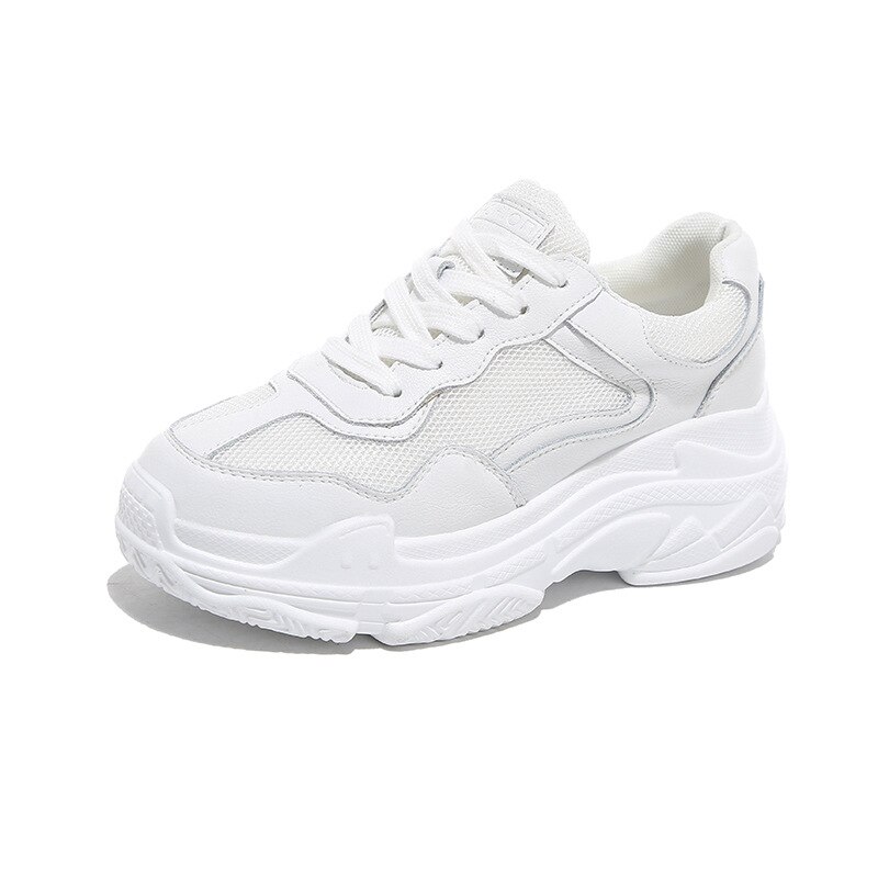 White running shoes for women autumn mesh breathab... – Grandado