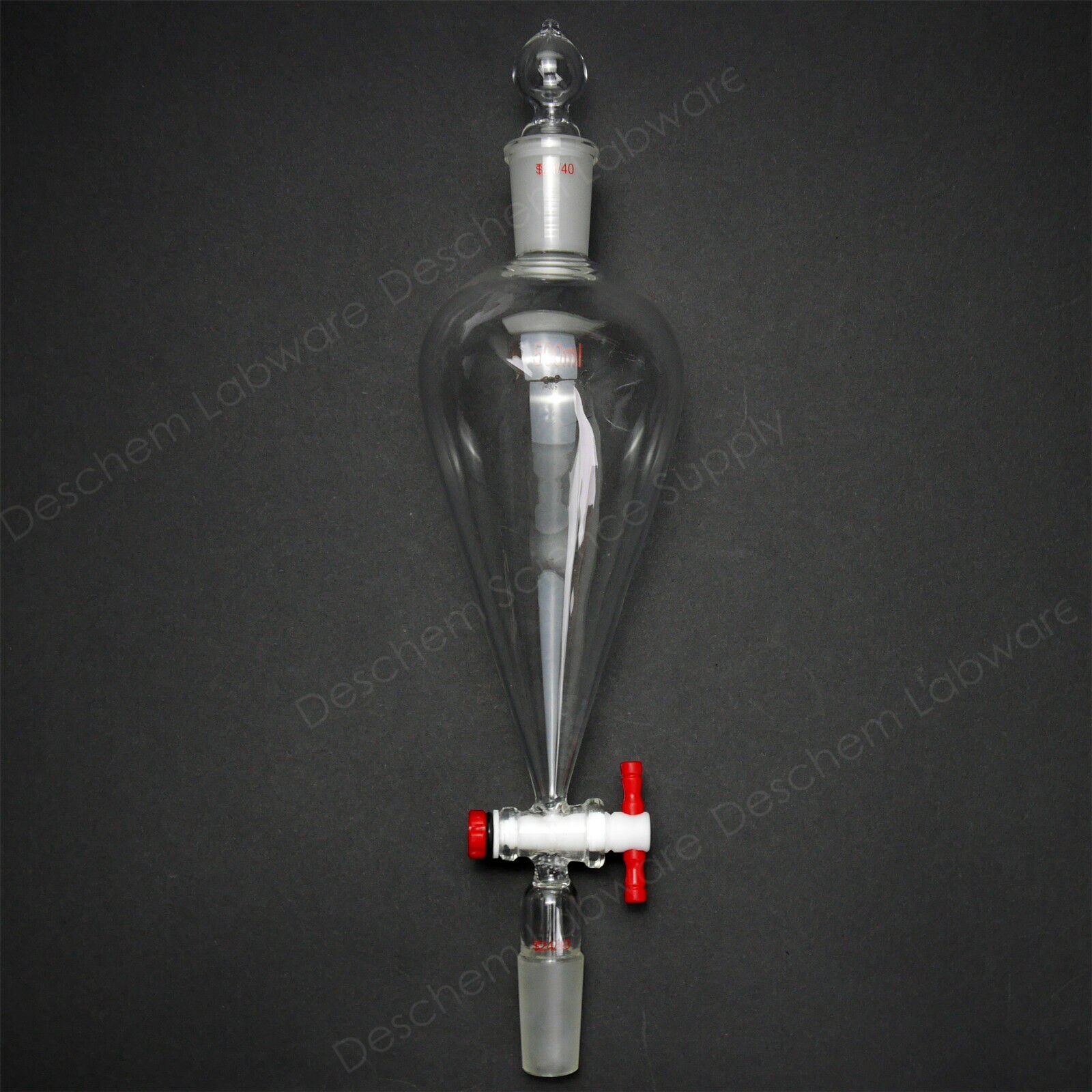 500ml,24/40,Glass Pyriform Separatory Funnel,Pear ... – Vicedeal