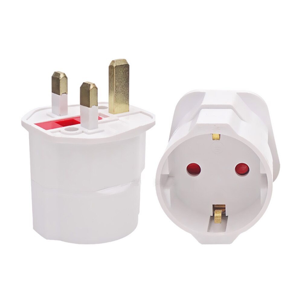 EU Euro 2 Pin to UK 3 Pin Plug AC Universal Adapte... – Vicedeal
