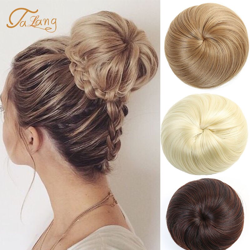 TALANG Synthetic Elastic Hair Bun Straight Short H... – Vicedeal