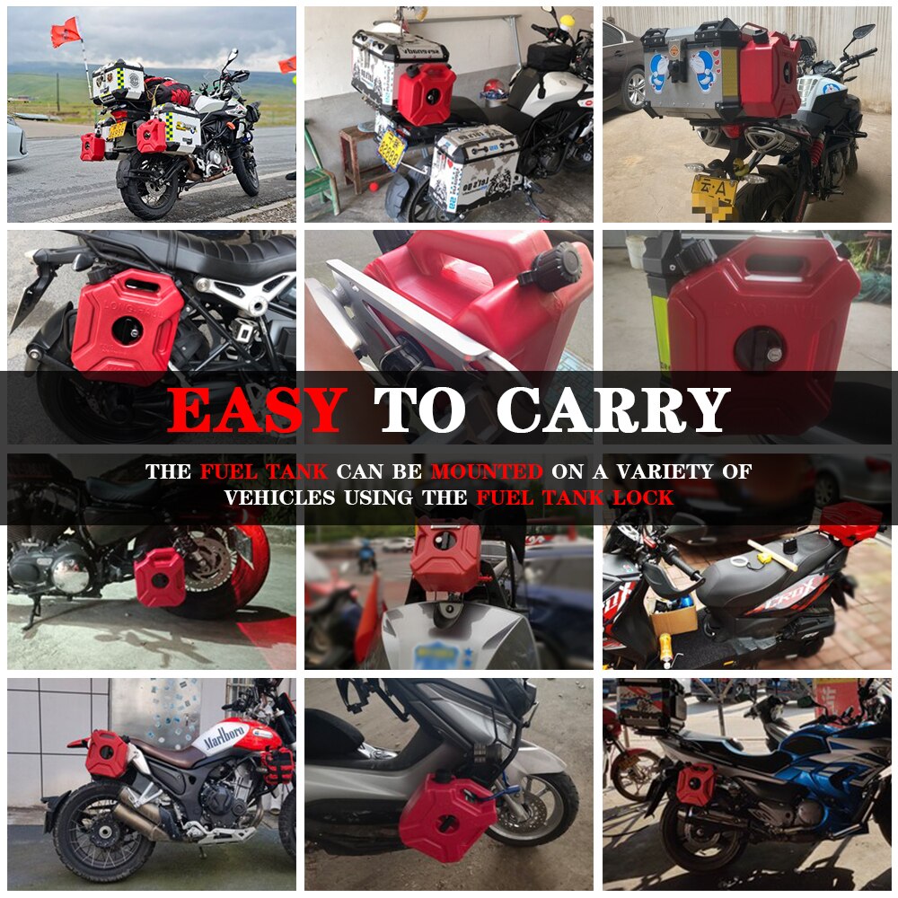 Red Black 5L Fuel Tank Petrol Cans Barrels Can Gas... – Vicedeal