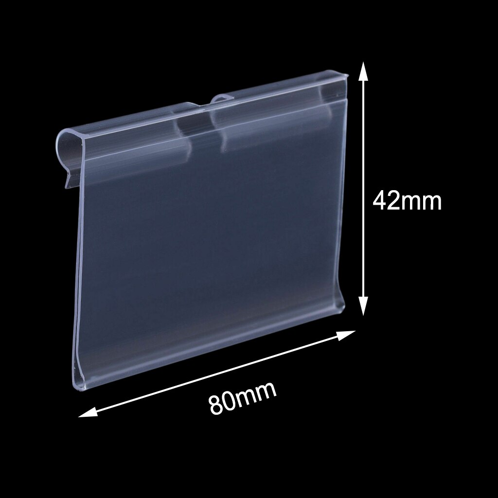 Pack of 50 Transparent Plastic Price Tag Label Hol... – Grandado