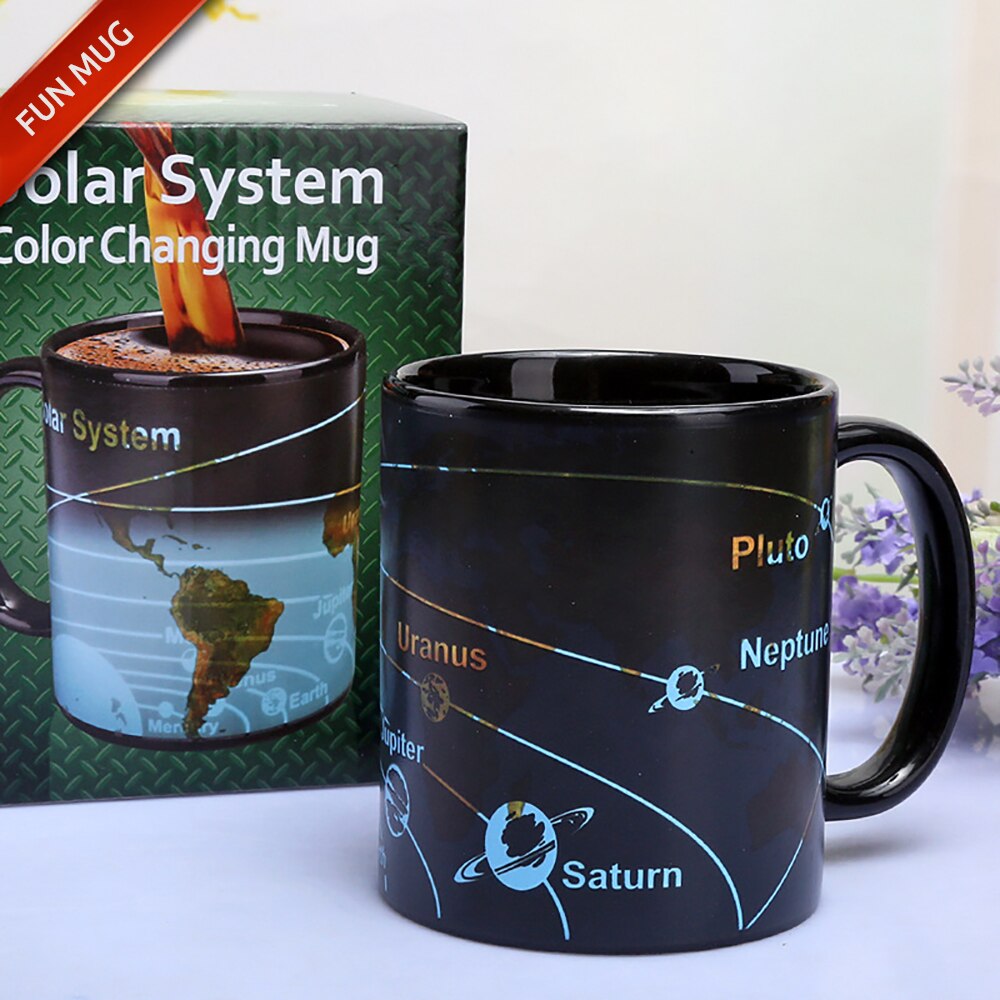 Solar System Mug Reaction Coffee Cup 330ml Color C... – Grandado