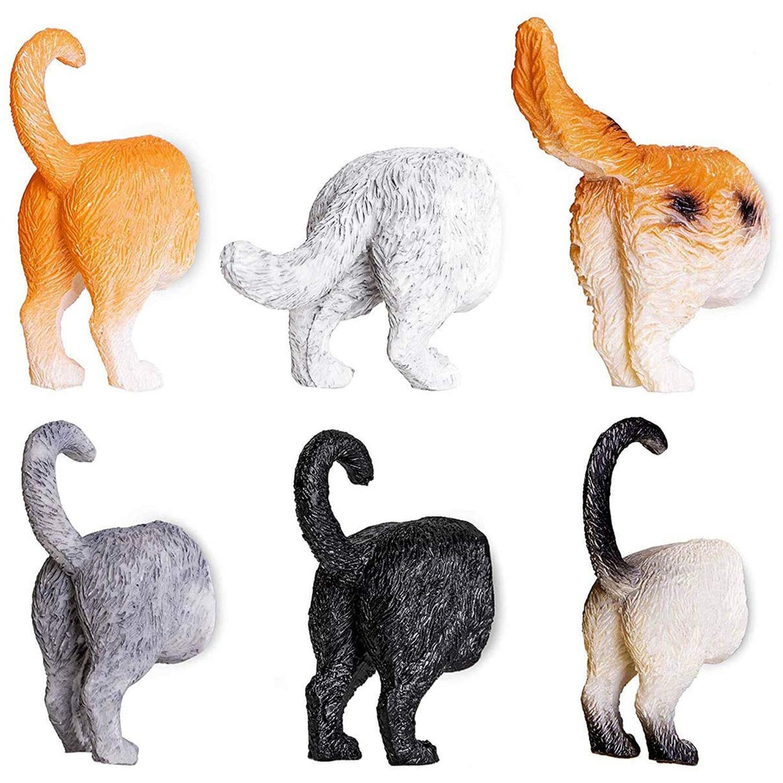 6Pcs Cat Butt Magnets for Refrigerator Cute Things... – Grandado