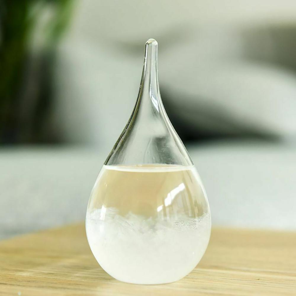12x6CM Transparent Droplet Storm Glass Water Weath... – Vicedeal