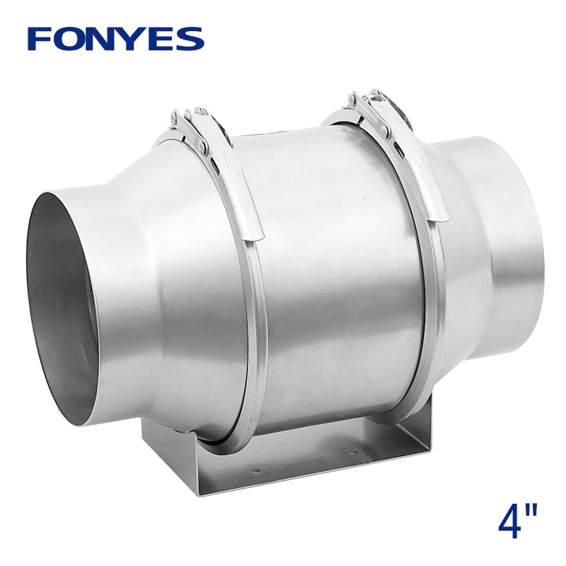 4 inch metal mixed flow inline duct fan pipe exhau... – Grandado