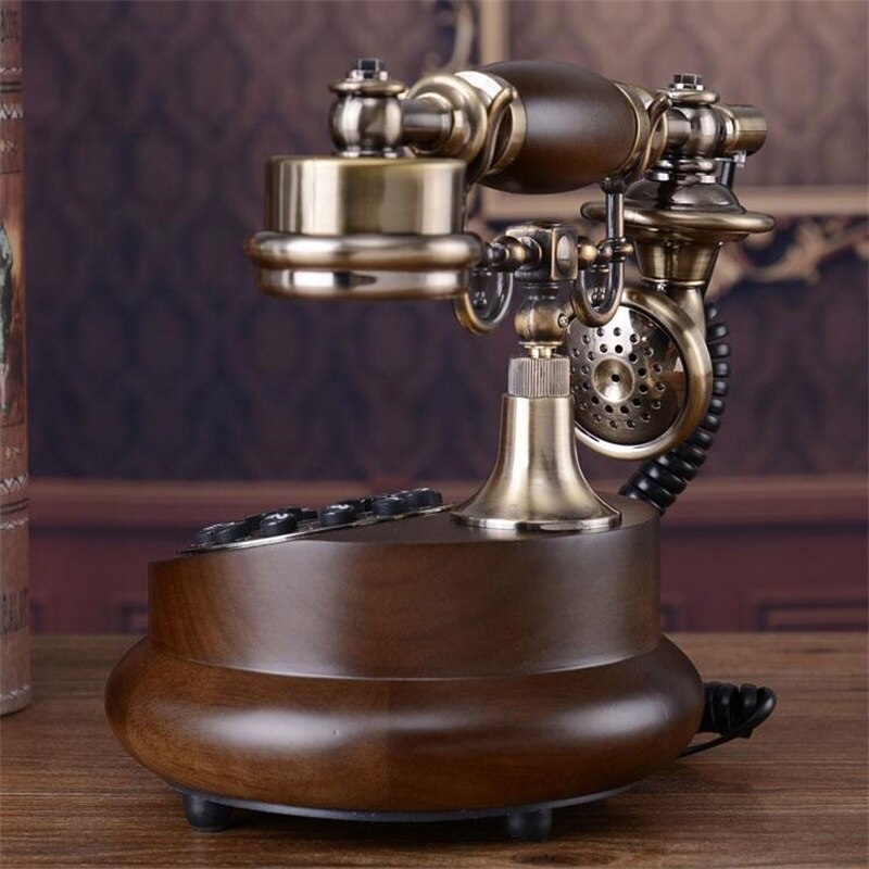 Solid Wood Digital Telephone Landline Classic Vint... – Grandado