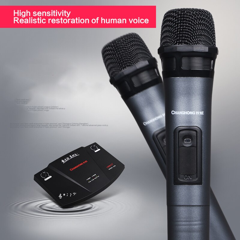 CH8 Wireless Microphone Karaoke One for Two Wired ... – Grandado