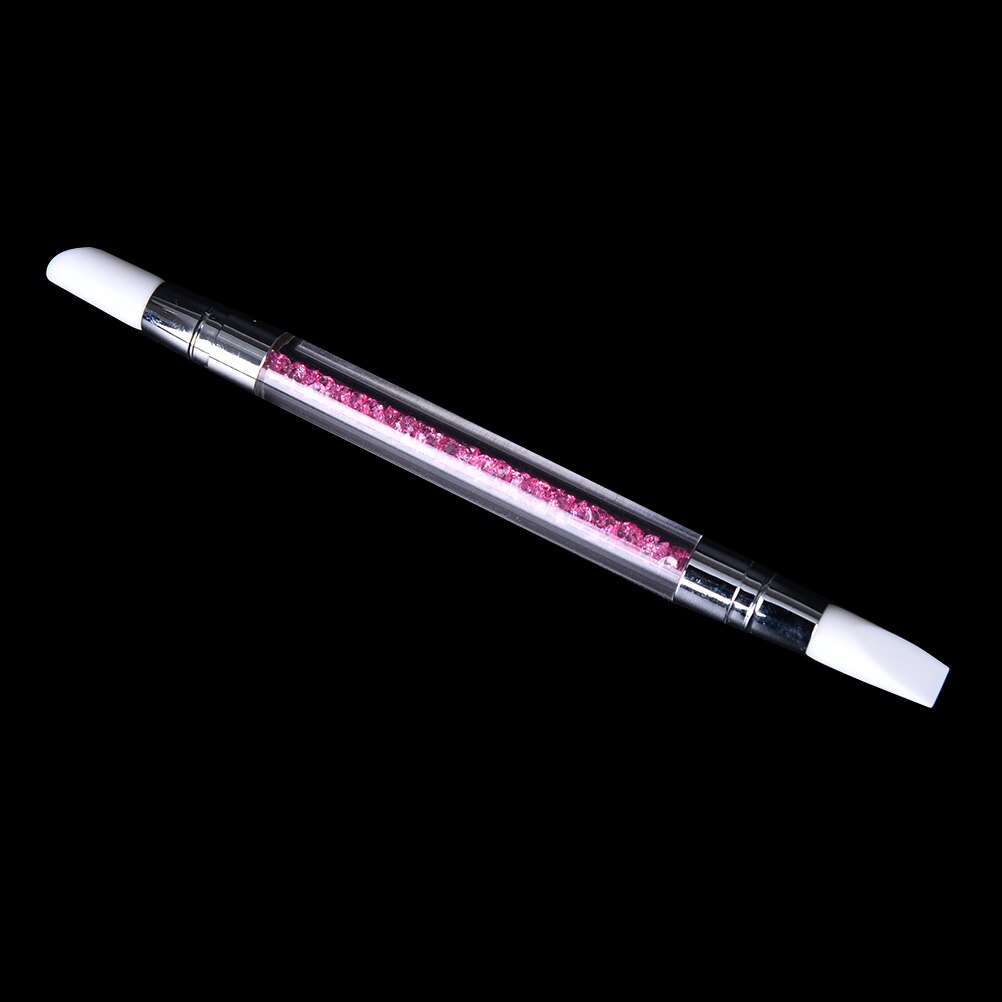 Rhinestone Crystal 2 Way Nail Art Brush Pen Silico... – Grandado