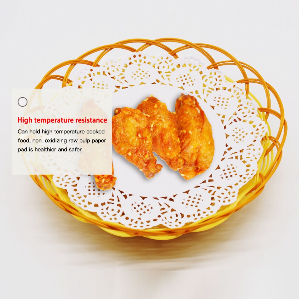 100 Pcs Kitchen Round Oil-absorbing Paper Placemat... – Grandado