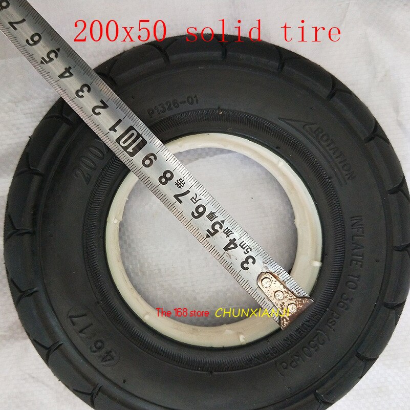 Solid Tubeless Tire 200 x 50 (8x2) solid/foam fill... – Grandado