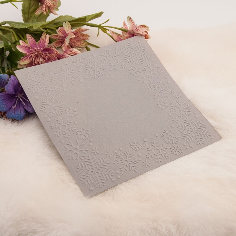 Christmas Snowflake Plastic Embossing Folder Stenc... – Grandado