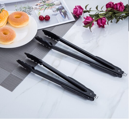 1PCS 9/12/14 inch Stainless Steel Food Tongs Barbe... – Vicedeal