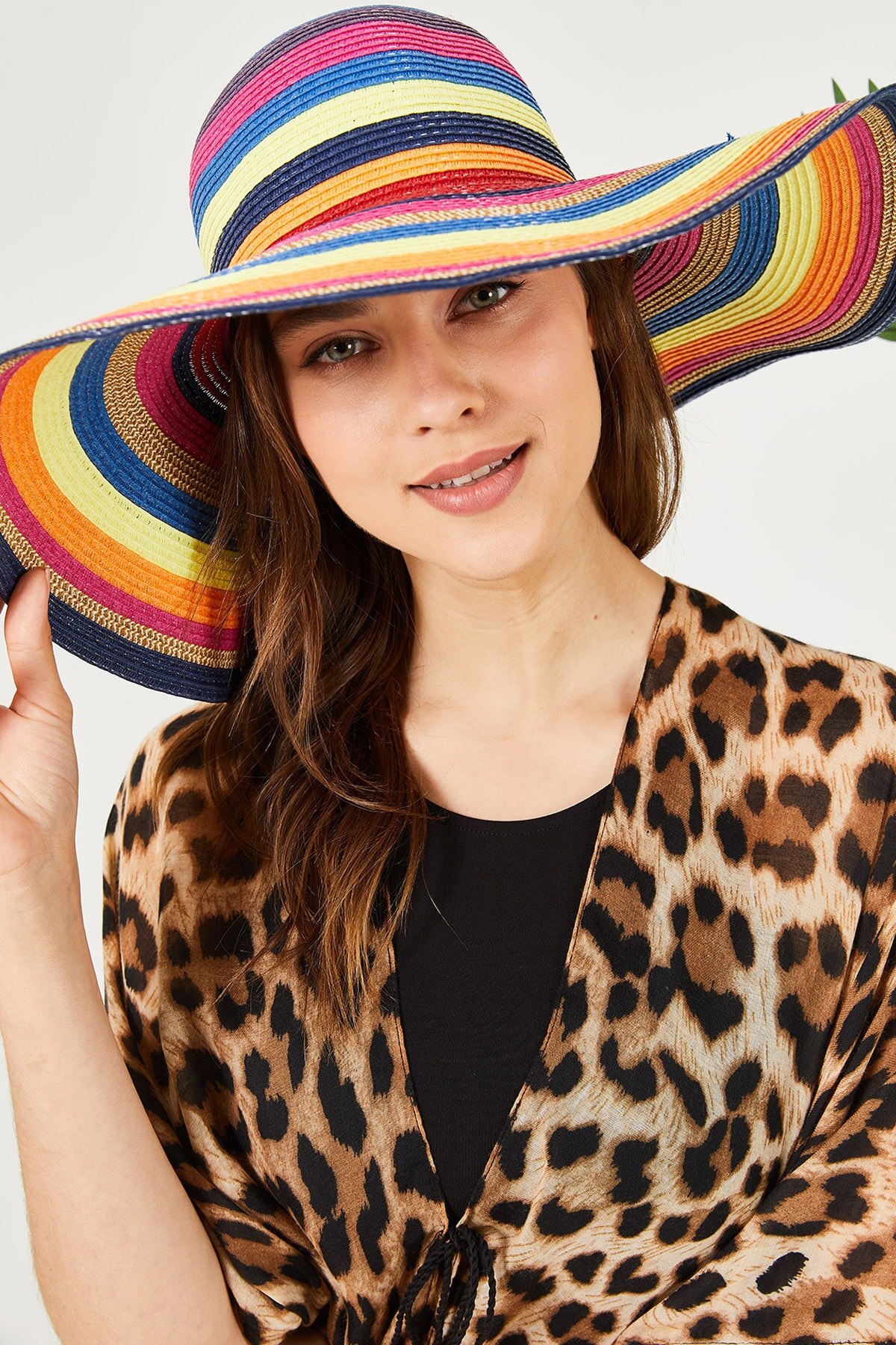 Multi Color Straw beach Hat summer modern stylish ... – Grandado