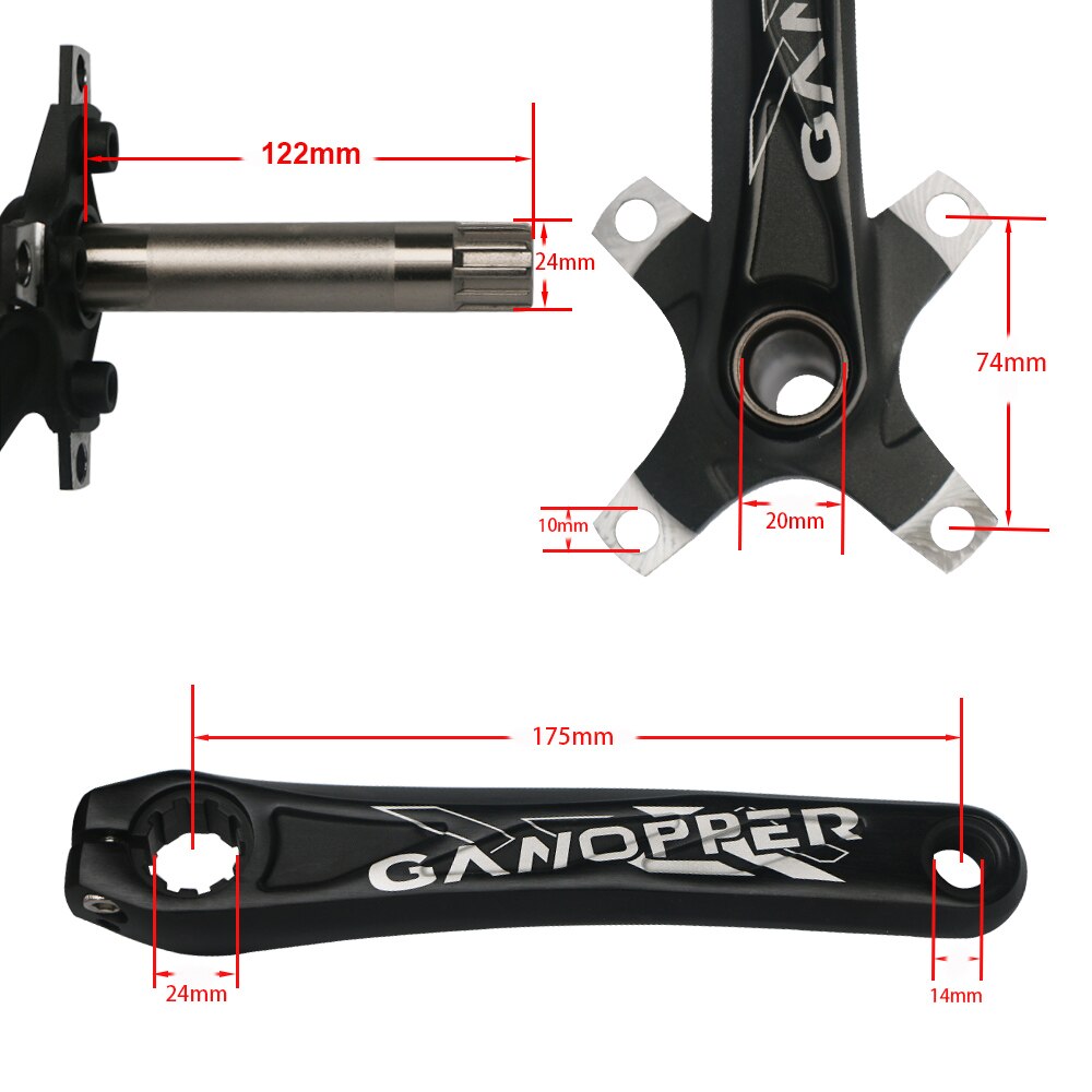 104BCD MTB Road Bike Crankset Aluminum Alloy With ... – Grandado