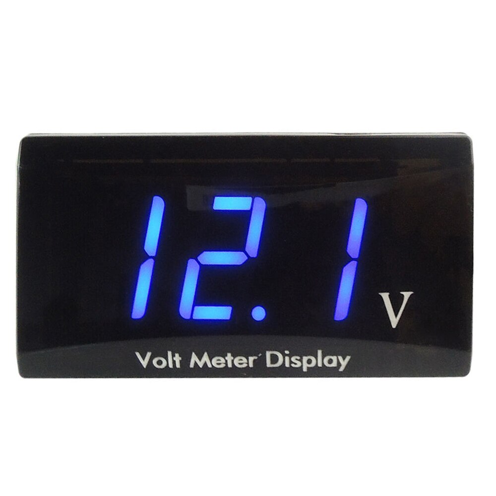 12V Motorcycle Digital LED Display Voltmeter Waterproof & Antifreeze ...
