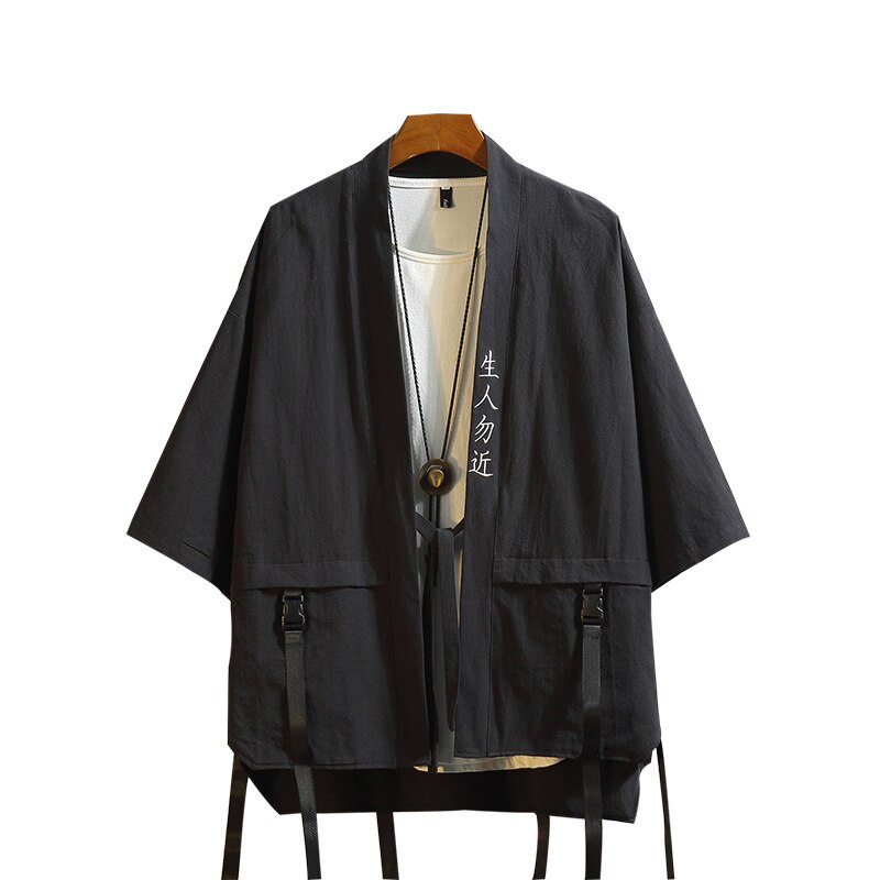 Summer Men's Haori Cardigan Kimono Shirt Samur... – Grandado