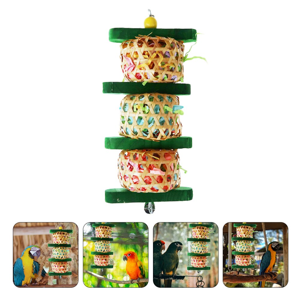 Papegaai Schommel Speelgoed Opknoping Bell Speelgo... – Vicedeal