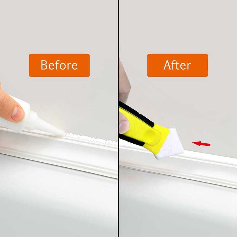 Caulking Tool Kit,Yellow Silicone Sealant Finishin... – Grandado