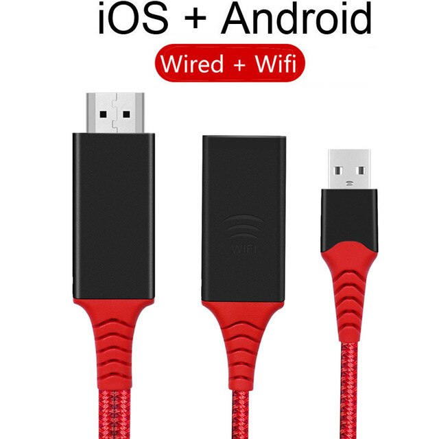 Wireless Wifi + USB Data Cable 2in1 HDMI VGA Allsh... – Grandado