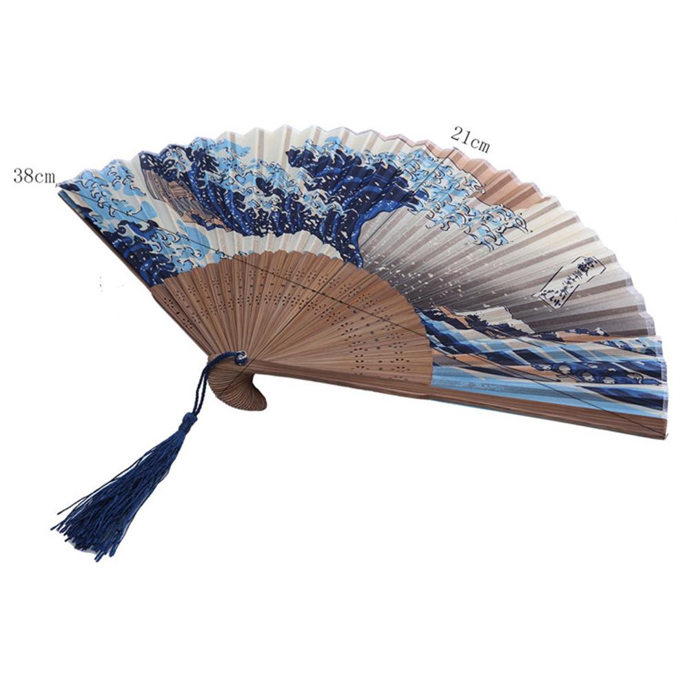 Summer Vintage Bamboo Folding Hand Held Flower Fan... – Grandado