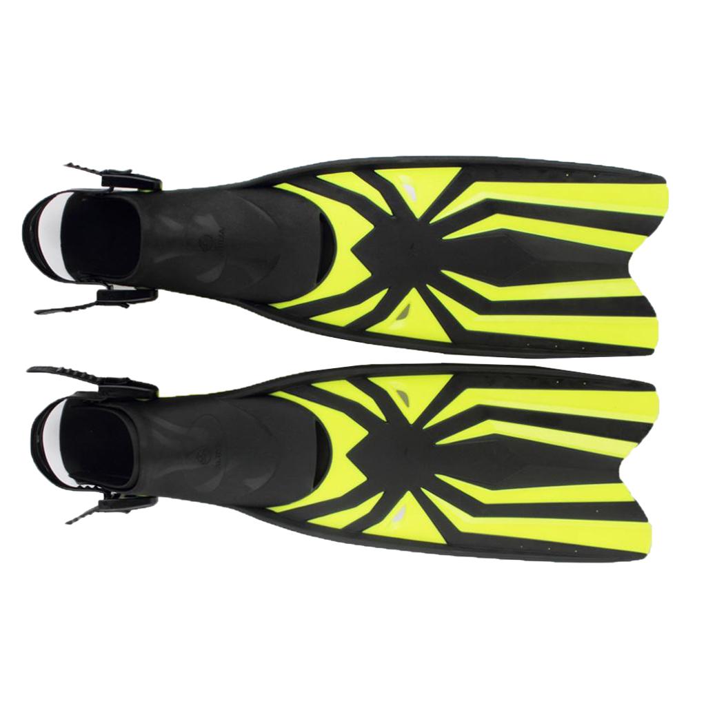 Adults Adjustable Flippers Short Fins Diving Snork... – Grandado