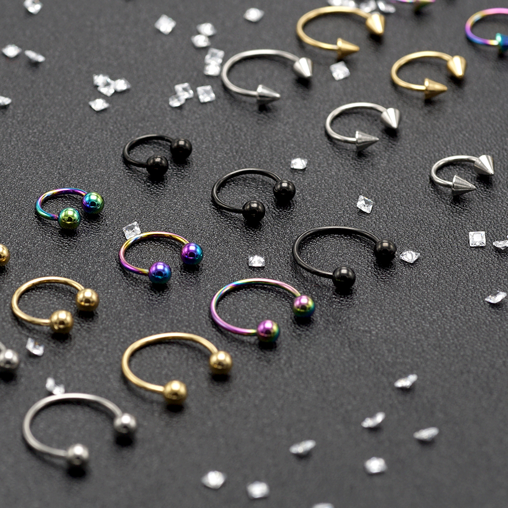 6 Stuks Septum Neus Piercing Ring Cirkelvormige Ho... – Grandado