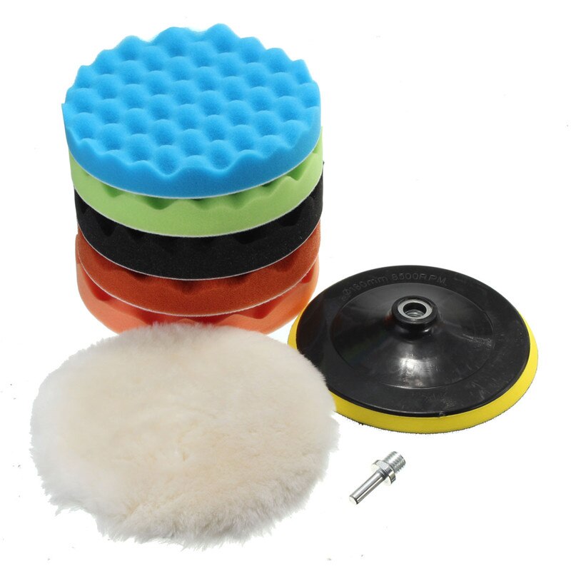 7Pcs Buffing Pad 3/5/6/7 inch Car Polishing Disc S... – Grandado