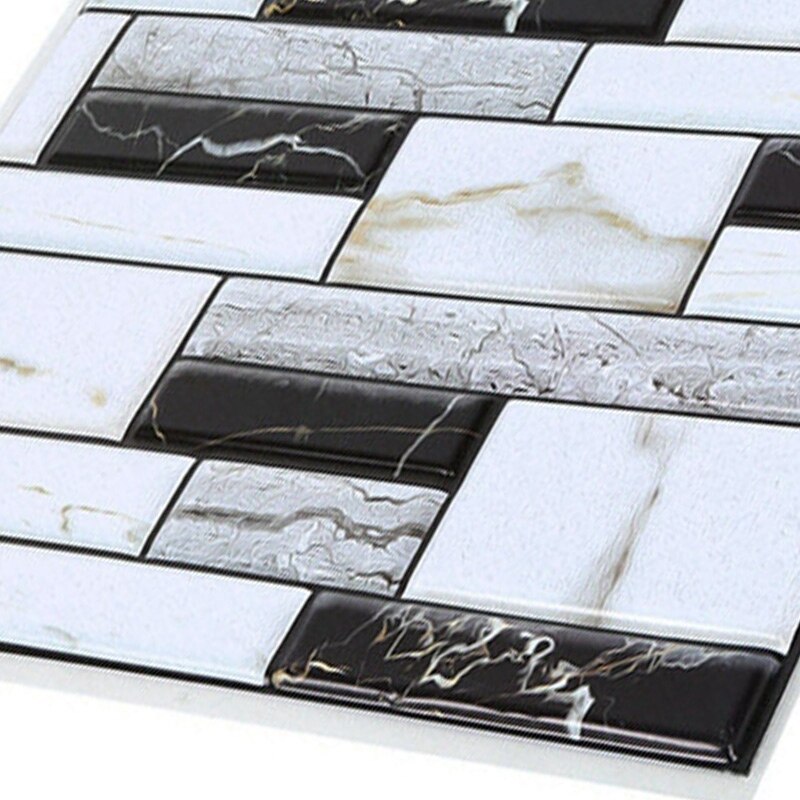 10 Pcs Wall Tile Sticker Home Bathroom Kitchen Bri... – Grandado