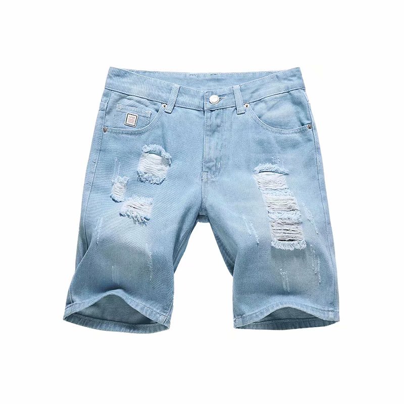 Dossan Zomer Ripped Boyfriend Jeans Voor Mens Vint... – Vicedeal