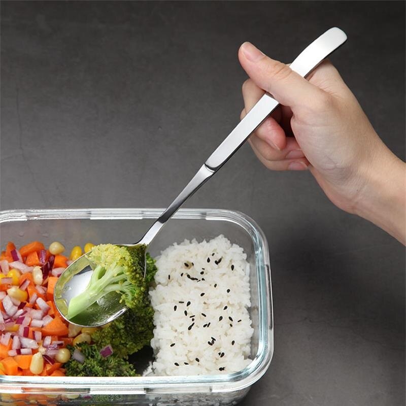4-10 Stuks Rvs Koreaanse Eetlepel Lange Hand Diner... – Vicedeal