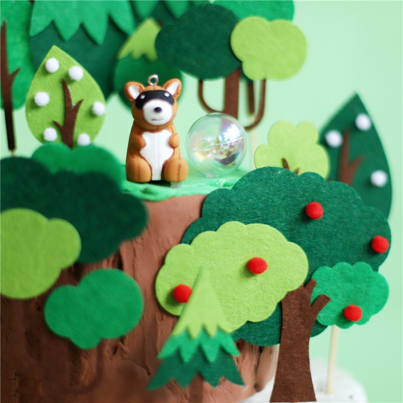 1Pc Animals Giraffe Panda Lion Fox Monkey Cake Top... – Grandado