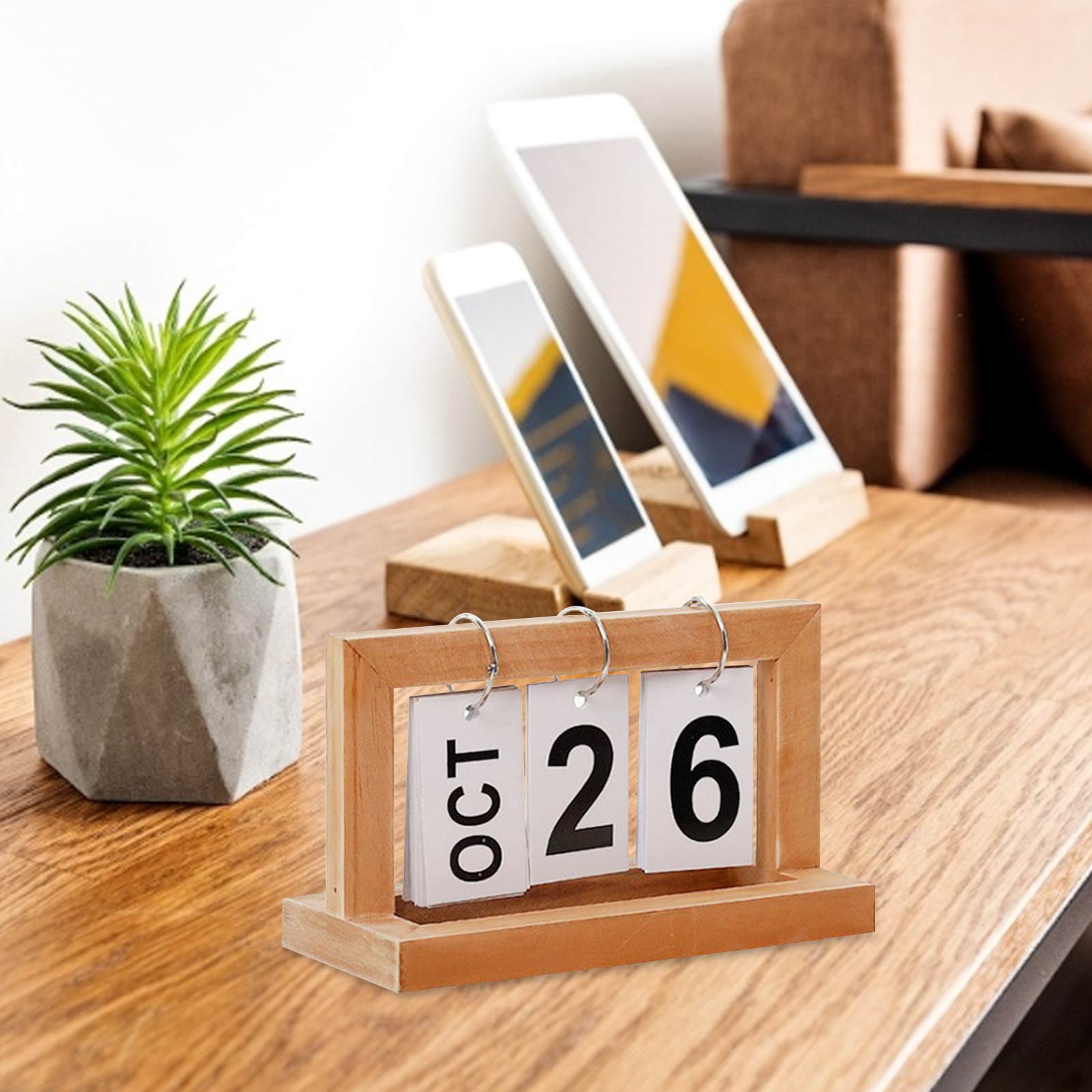 Thuis Kalender Houten Flip Kalender Creatieve Eenv... – Vicedeal