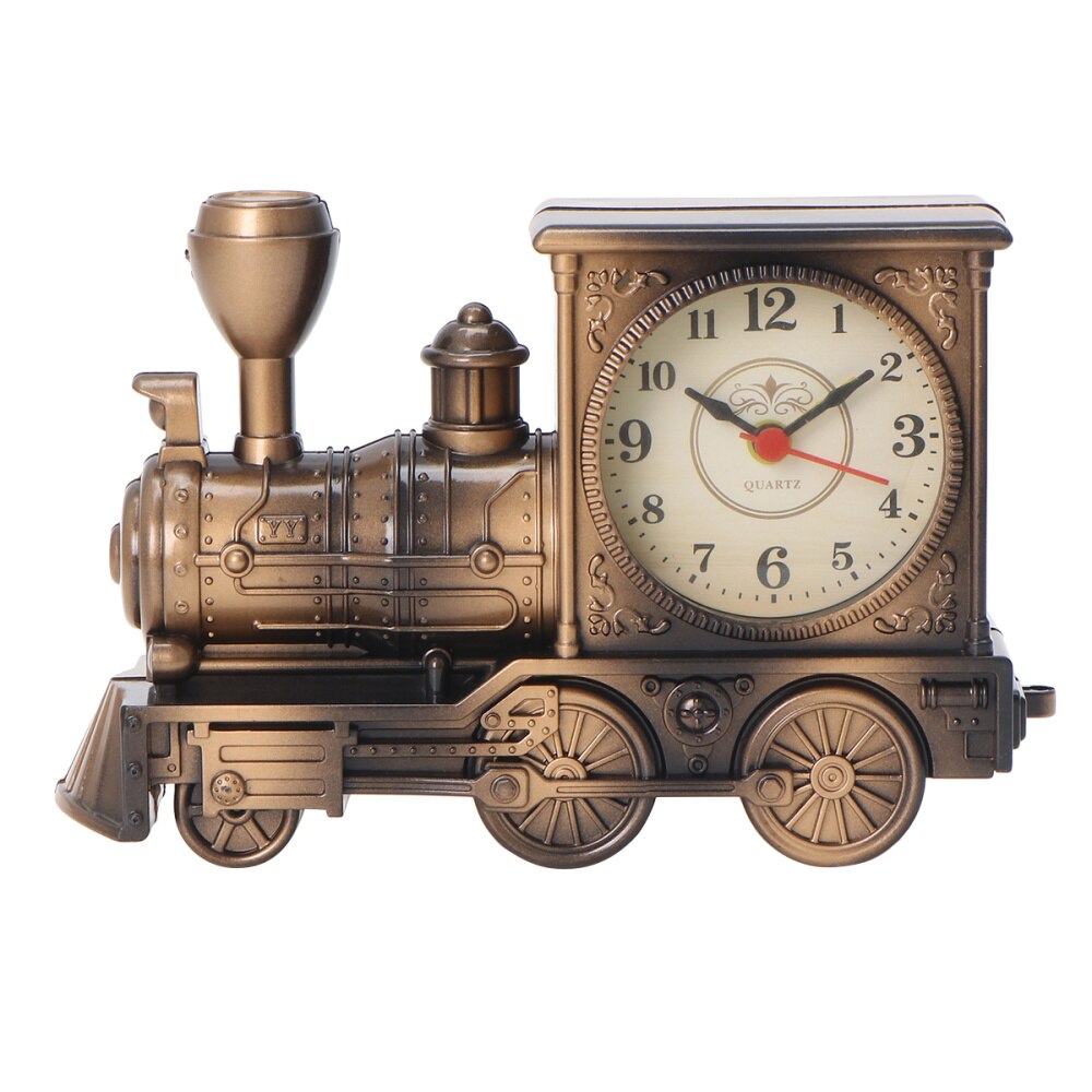 Antique Locomotive Shape Alarm Clock Plastic Model... – Vicedeal