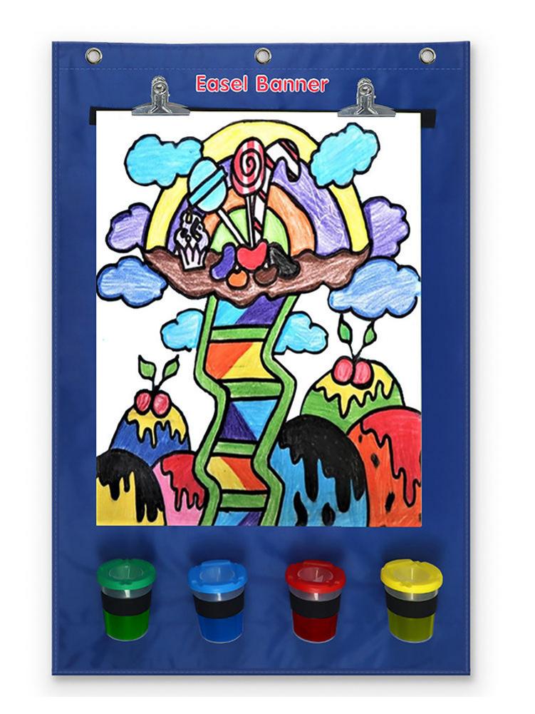 Portable Hanging Easel Banner Folding Wall Easel F... – Grandado