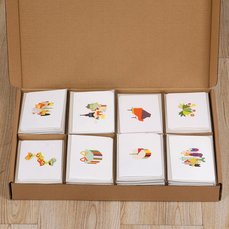 5pcs/pack Cartoon Blessing greeting Card 3D Foldin... – Grandado