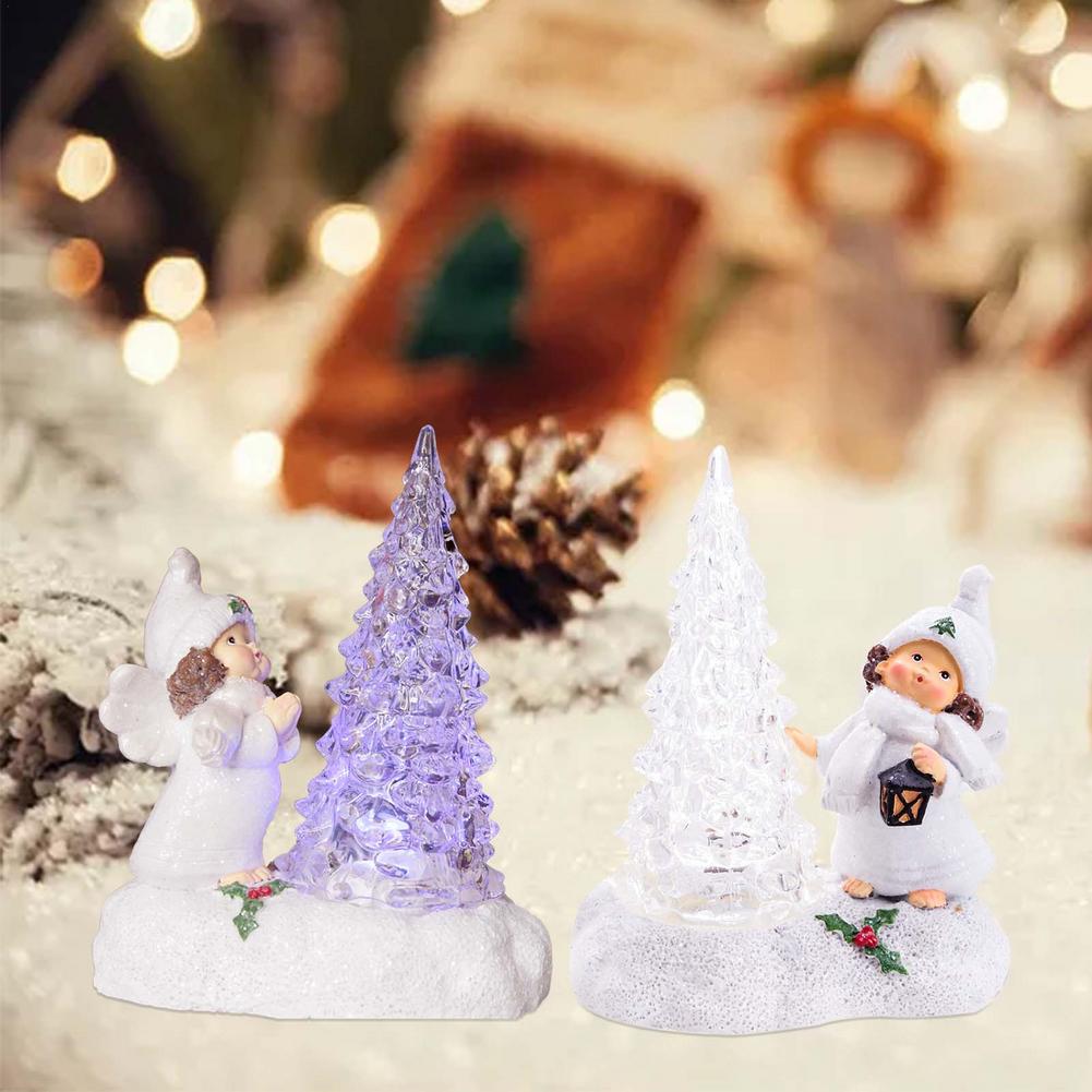 Lighted Acrylic Christmas Trees Table Top LED Chri... – Grandado