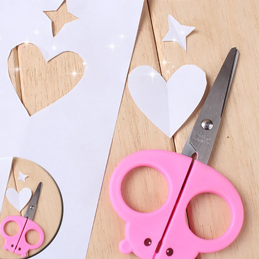 Cartoon Animals Students Scissors Stationery Paper... – Grandado