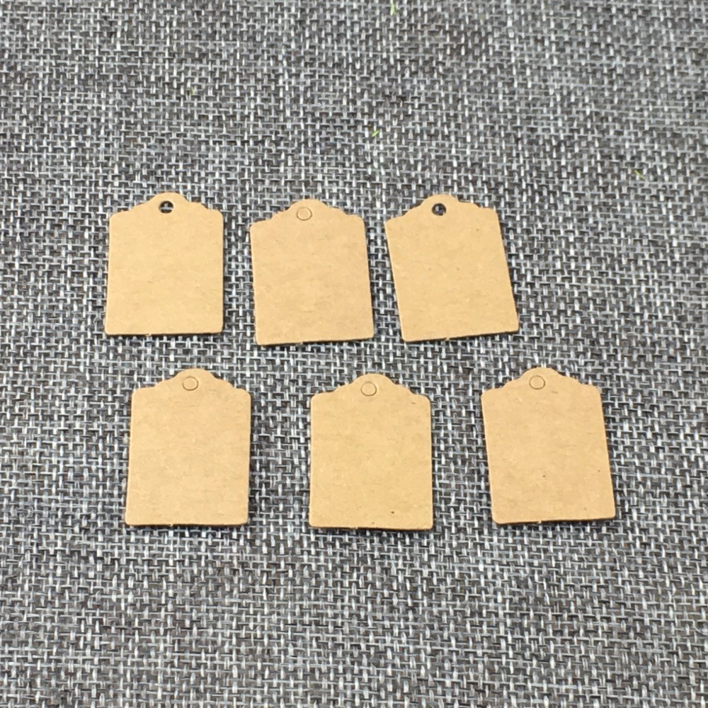 100 PCS 3x2cm Mini Kraft Paper Tag Small Jewelry P... – Grandado